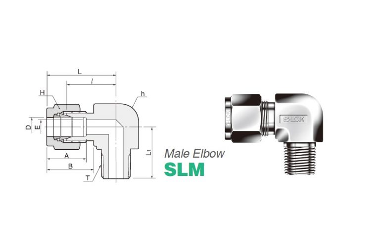 SLM-6-4N-S6 | S-LOK Male Elbow 3/8-1/4 | timbble solutions