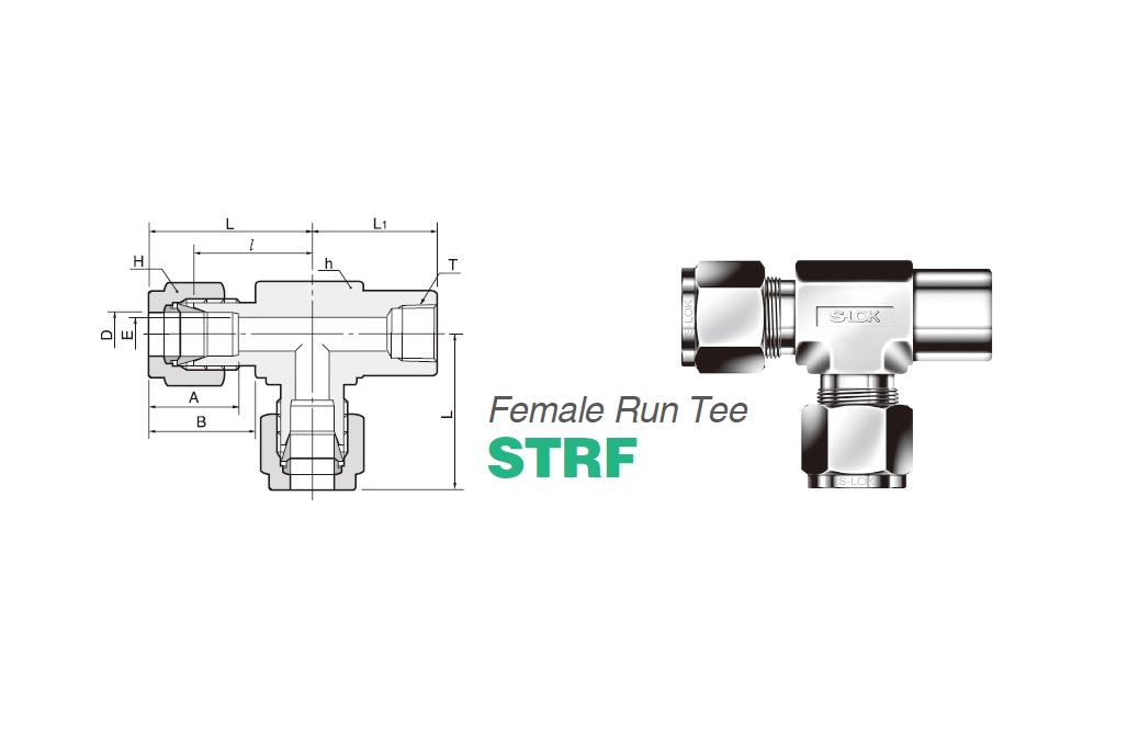 STRF-4-4N-S6 | S-LOK Female Run Tee | timbble solutions