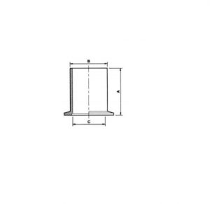 90514316 | Long Weld Stub, KF to Metric | timbble solutions