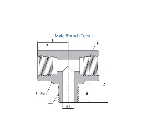 Male Branch Tee 3/4" NPT | timbble solutions