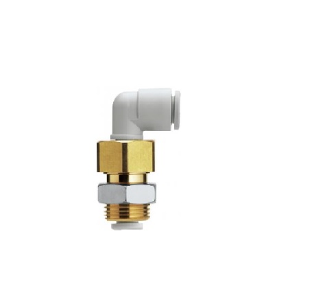 KQ2LE07-00A | Bulkhead Male Elbow | timbble solutions